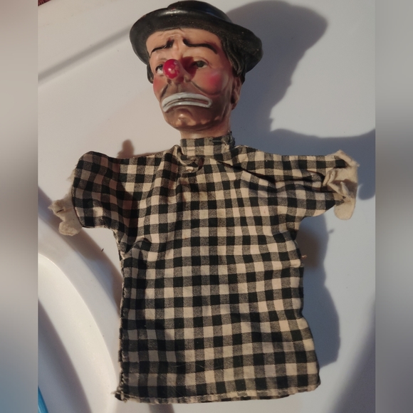 Vintage | Toys | Vintage Emmett Kelly Willie The Clown Puppet Exact Age ...